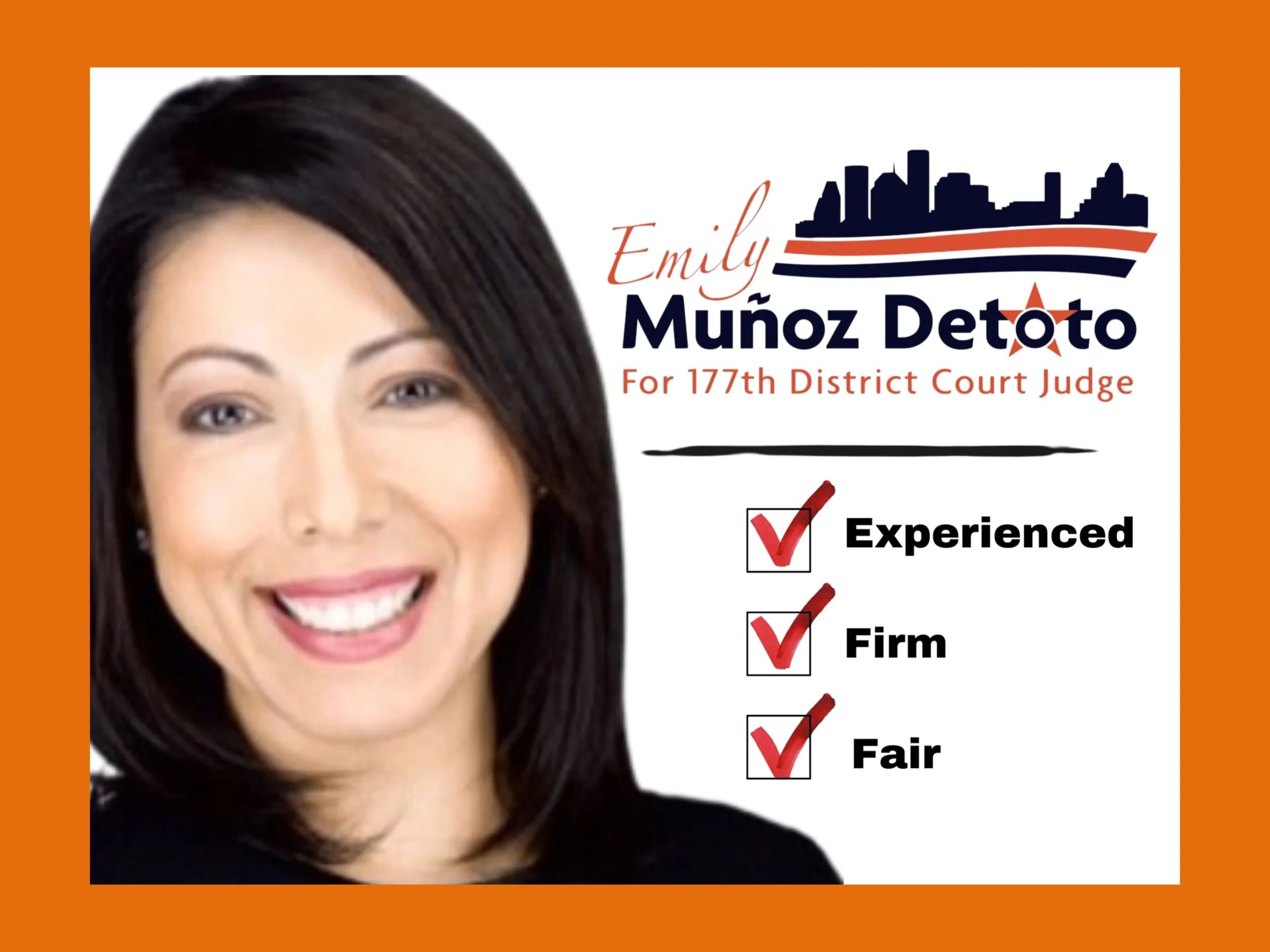 Emily Munoz Detoto for Judge - The Experienced Candidate