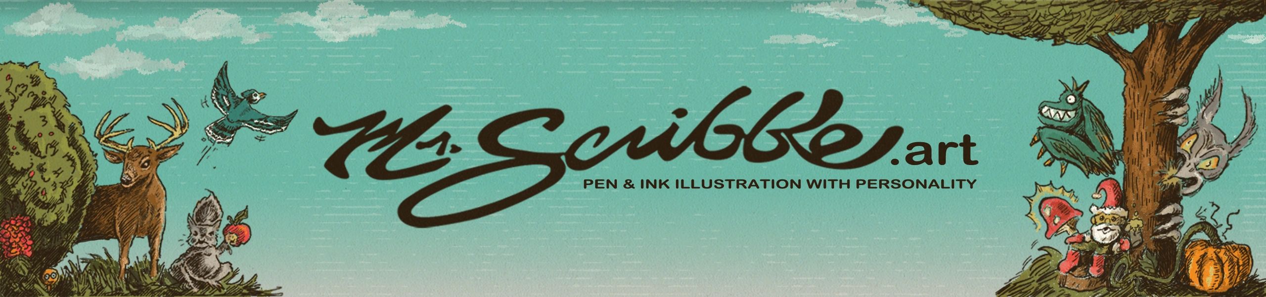 Mr. Scribble Art - Illustration & Cartoons of Christopher N. Roberts - Home