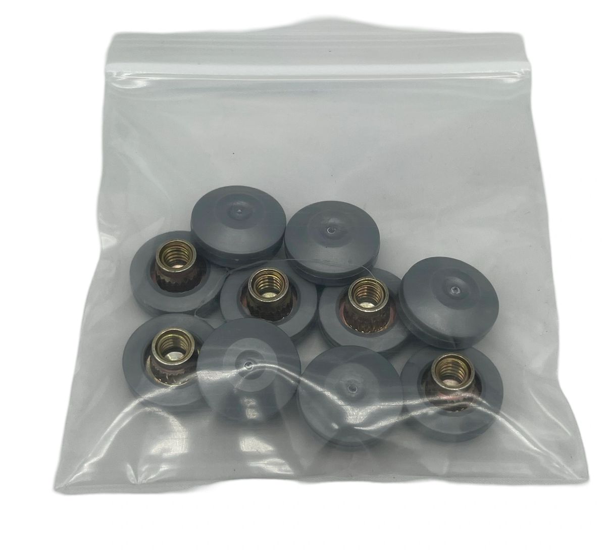 Encapsulated Gray T-Nuts