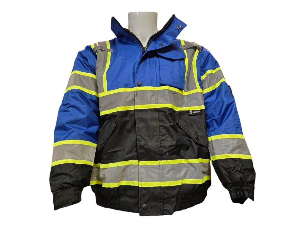 Royal Blue Hi- Hi-Viz Bomber Jacket