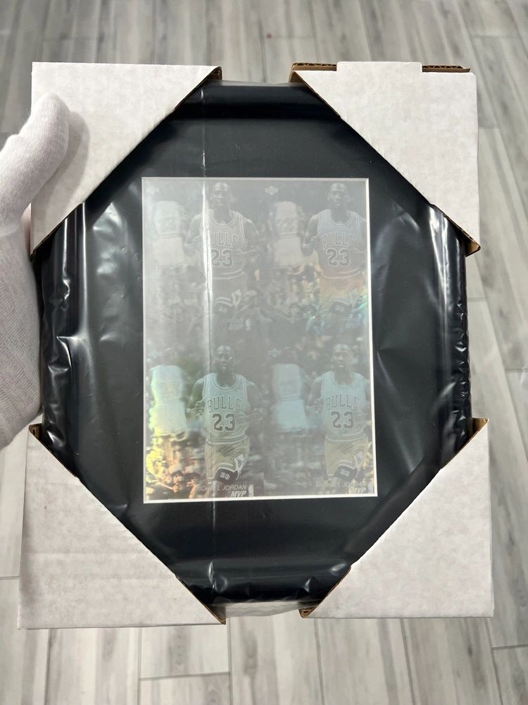 Rare MICHAEL JORDAN 1991-92 Upper Deck AW4 MVP Hologram UNCUT Sheet of 4