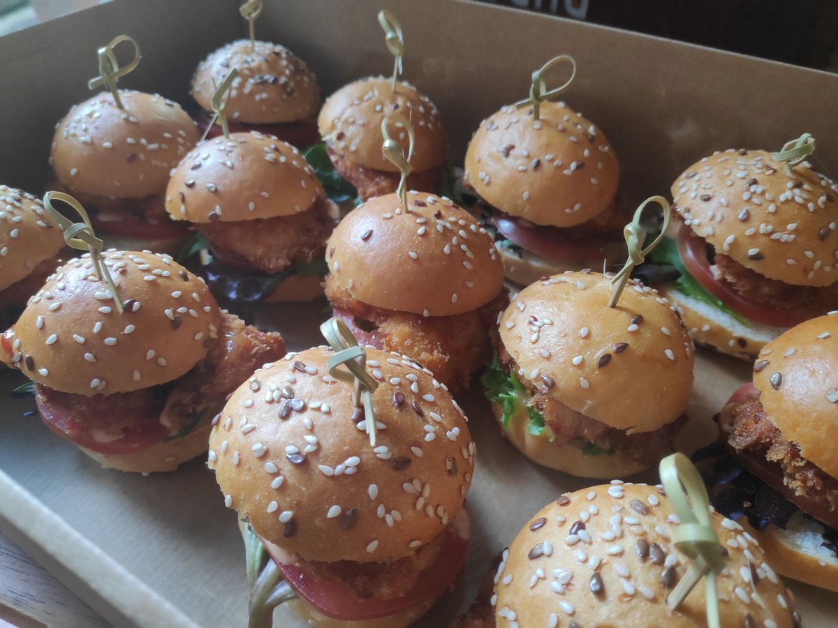 Gourmet Panko Crumbed Chicken Schnitzel Sliders