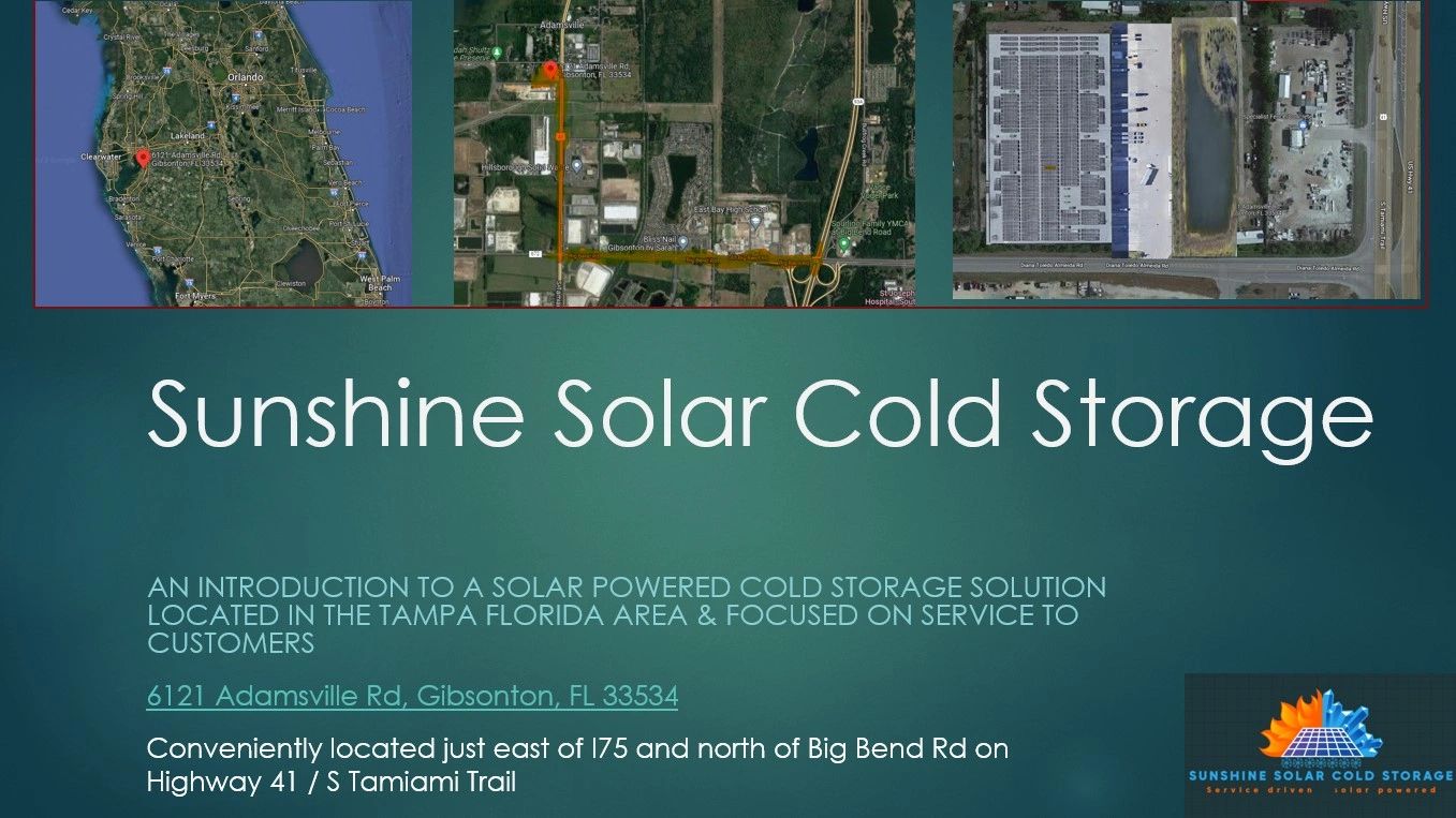 Sunshine Solar Cold Storage