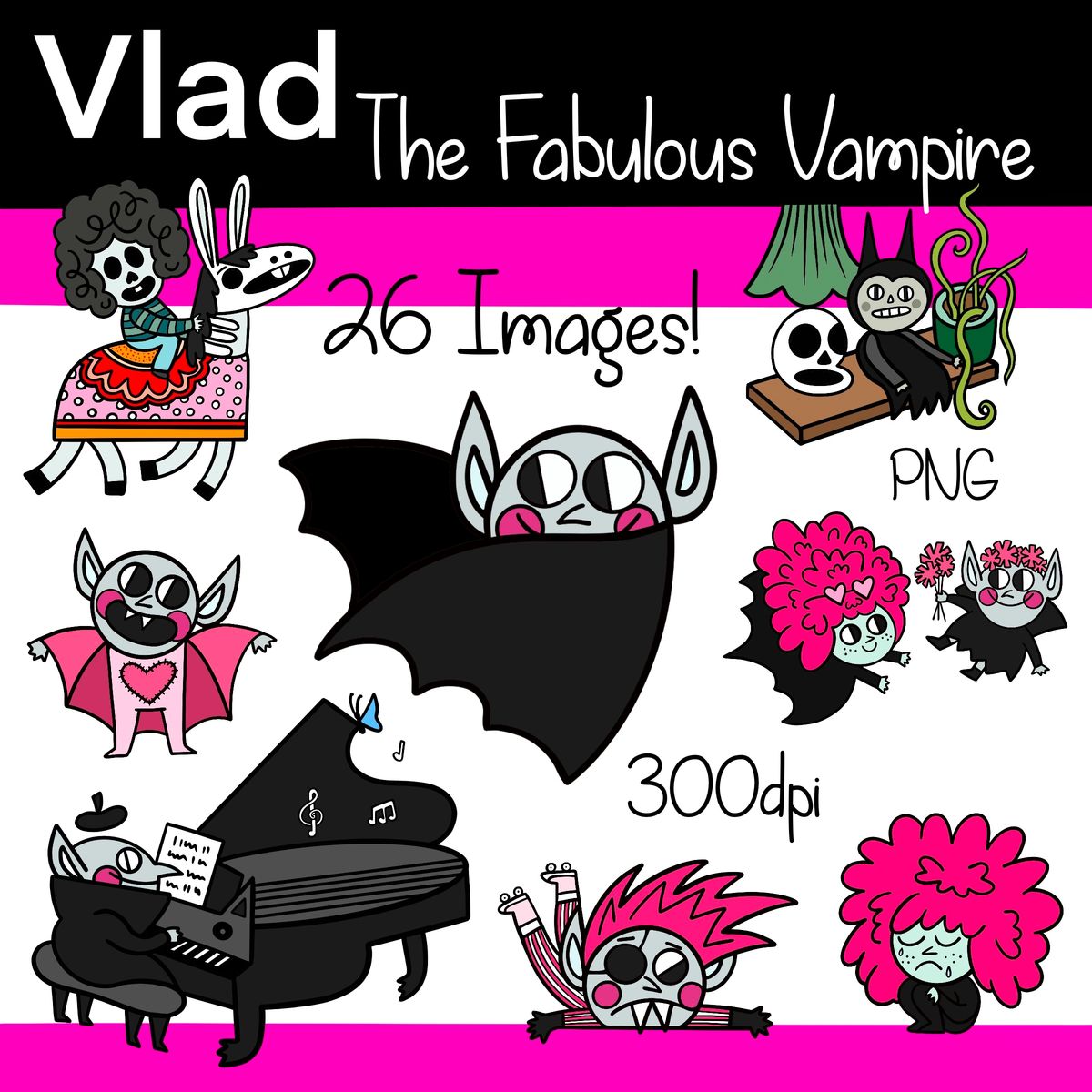 Vlad, the Fabulous Vampire storybook clipart