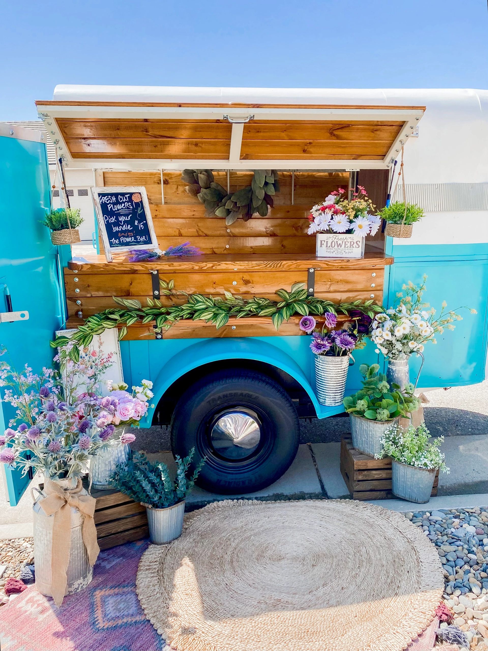 Take Your Plants + Flower Shop on the Road with a Mobile Bar