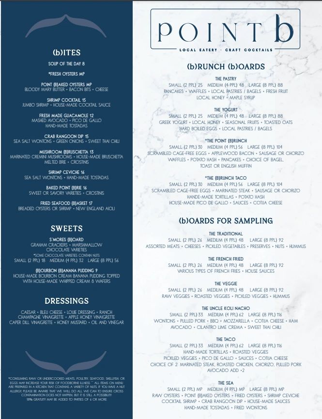 Our Menus