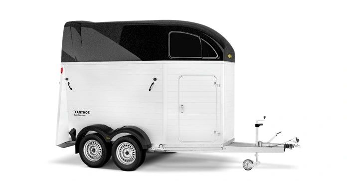 Humbaur Xanthos Alu 2 Horse Straight Load Warmblood Trailer