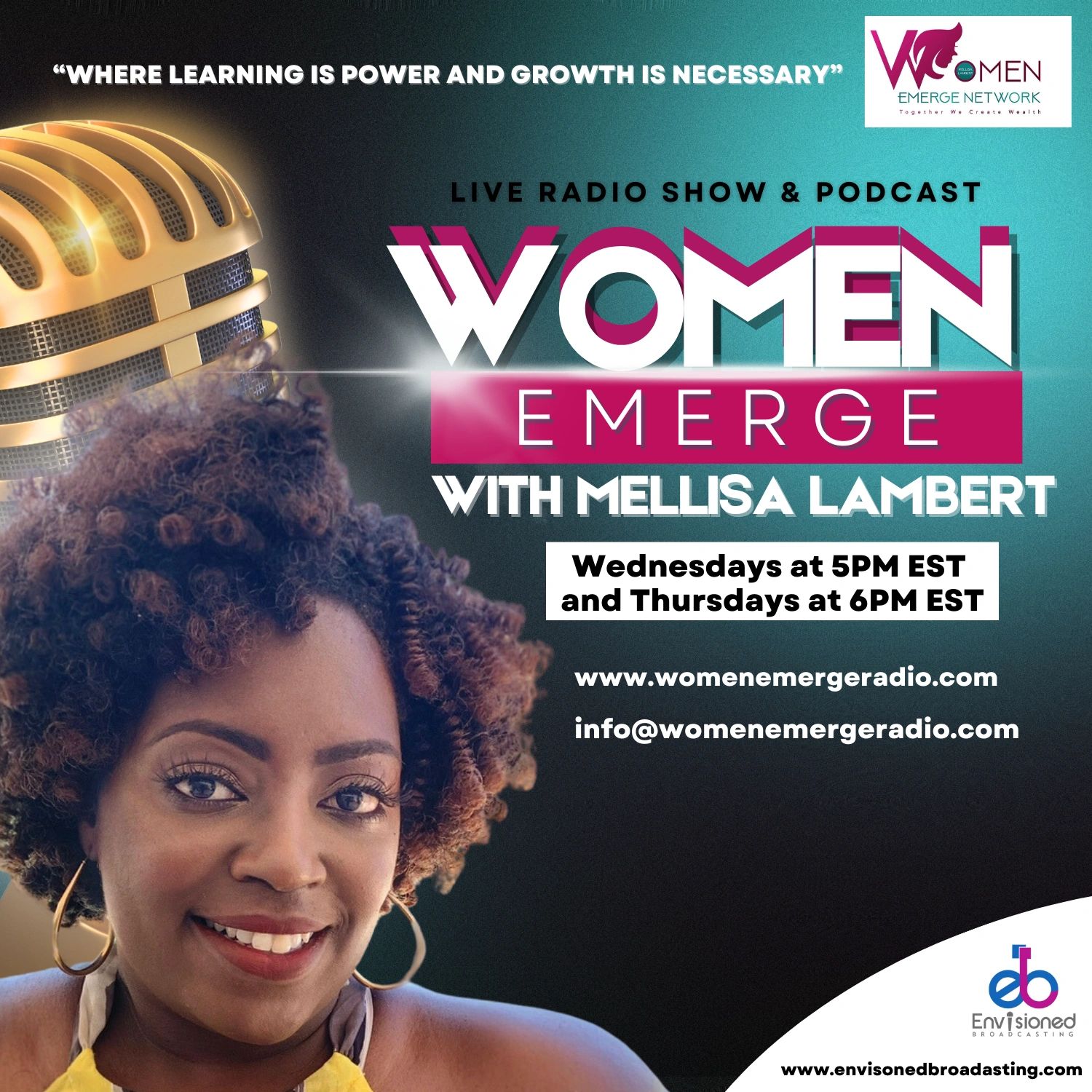 Women Emerge with Mellisa | Envisioned Broadcasting Radio Station