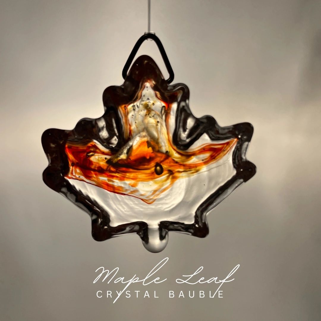 Crystal Maple Leaf Ornament