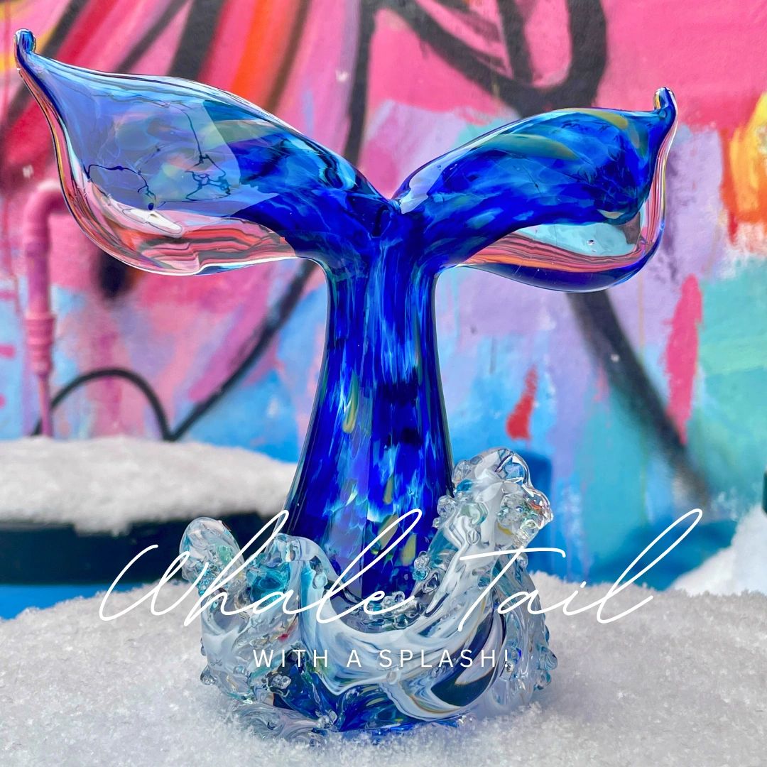 Crystal Whale Tail with a Splash!