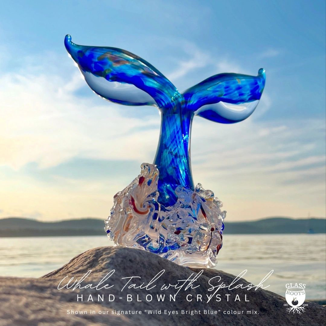 Crystal Whale Tail with a Splash!