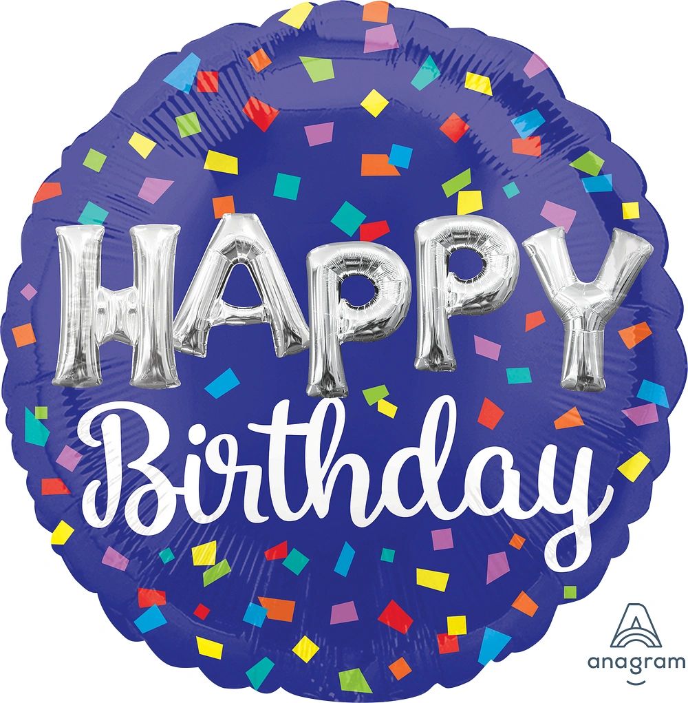 28 41796 HBD Balloon Letters