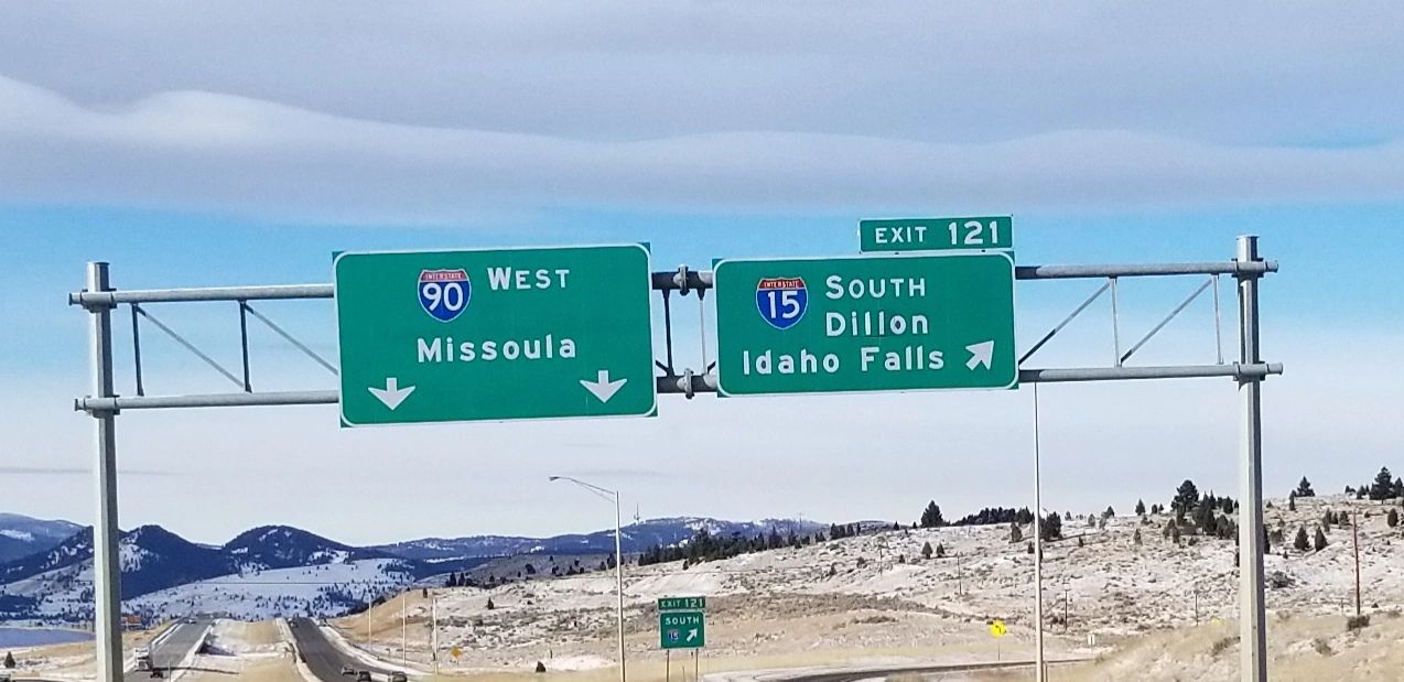Alpine Sign - Street Signs - Butte, Montana