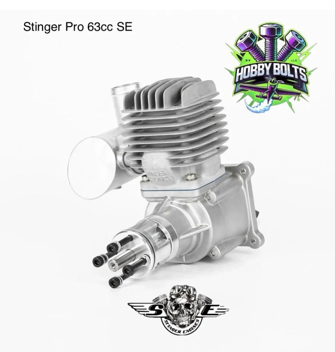 Stinger Engines 63cc Pro SE Engine for RC Airplane, includes ignition ...