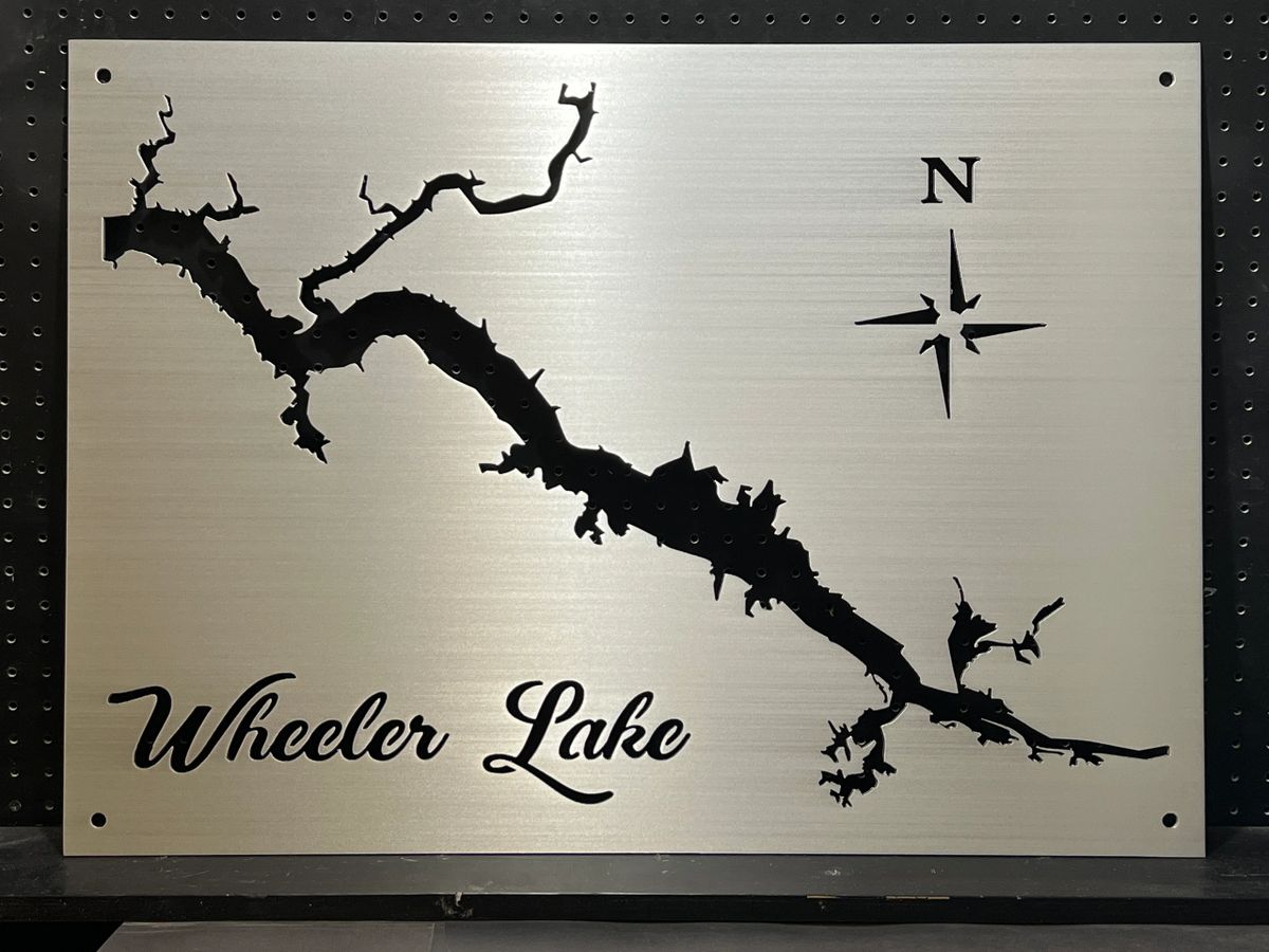 Wheeler Lake Metal Map