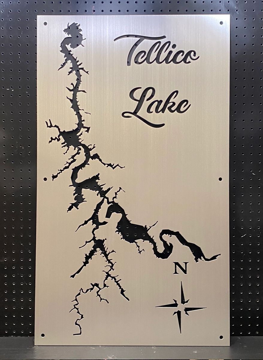 Tellico Lake Metal Lake Map