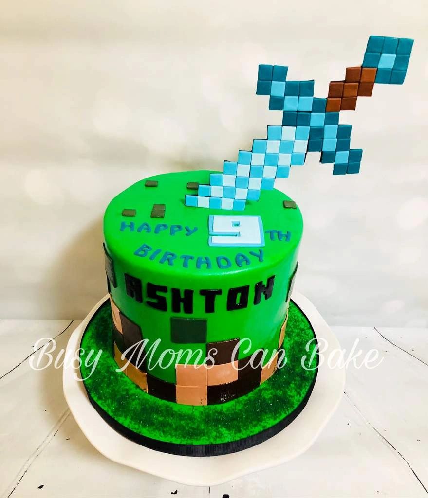 Minecraft Theme Cake