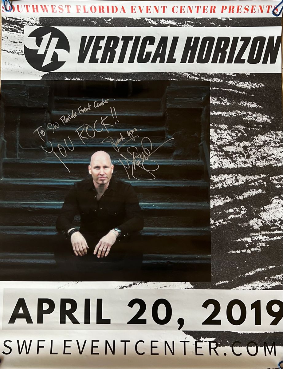 Vertical Horizon Autographed Poster by Matt Scannell