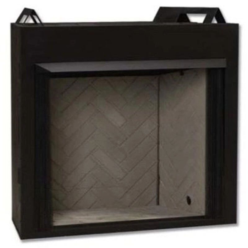Monesson 42" Lo-Rider Clean Face Firebox with Cement Gray Stacked ...