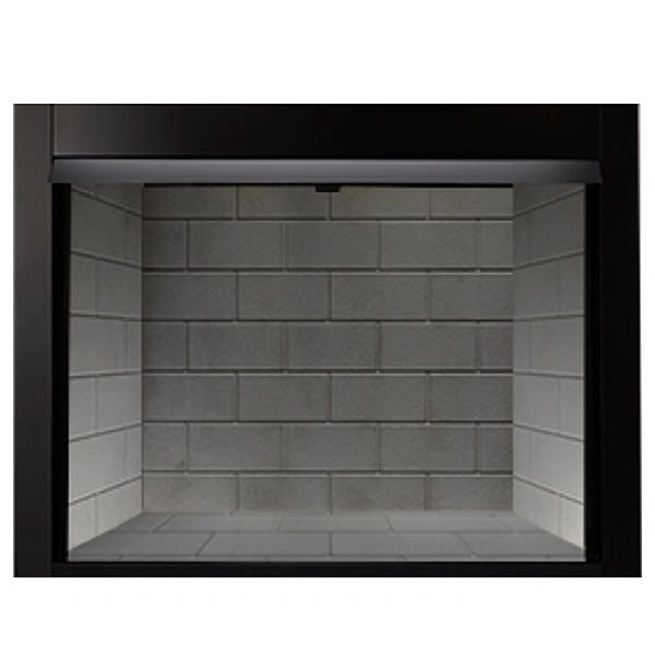 Monesson 36" Lo-Rider Clean Face Firebox with Multi-tonal Brown Stacked ...
