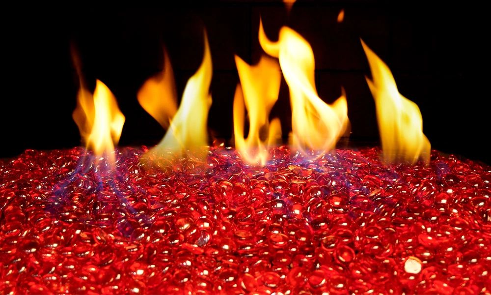 RUBY RED 40 LB. BUCKET OF FYRE GEMS