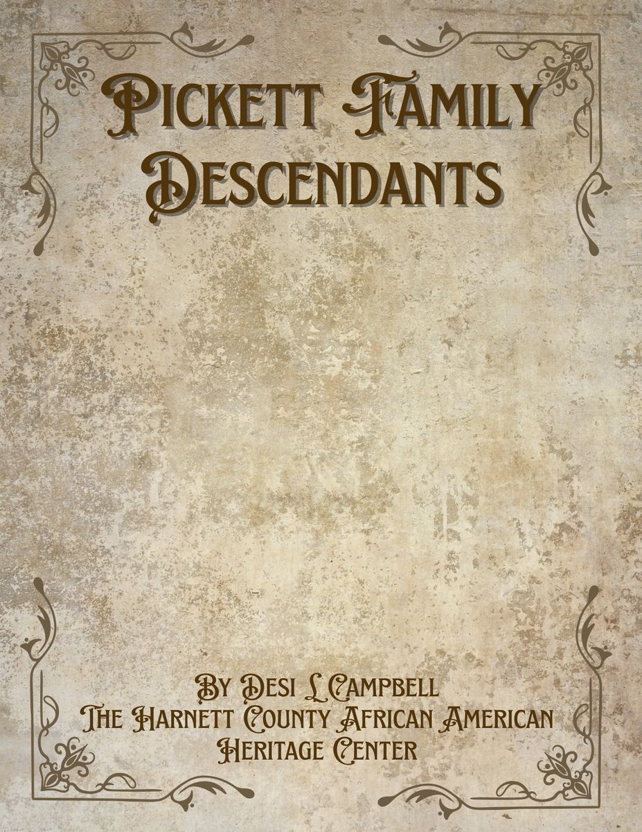 Pickett Family Descendants (Draft)