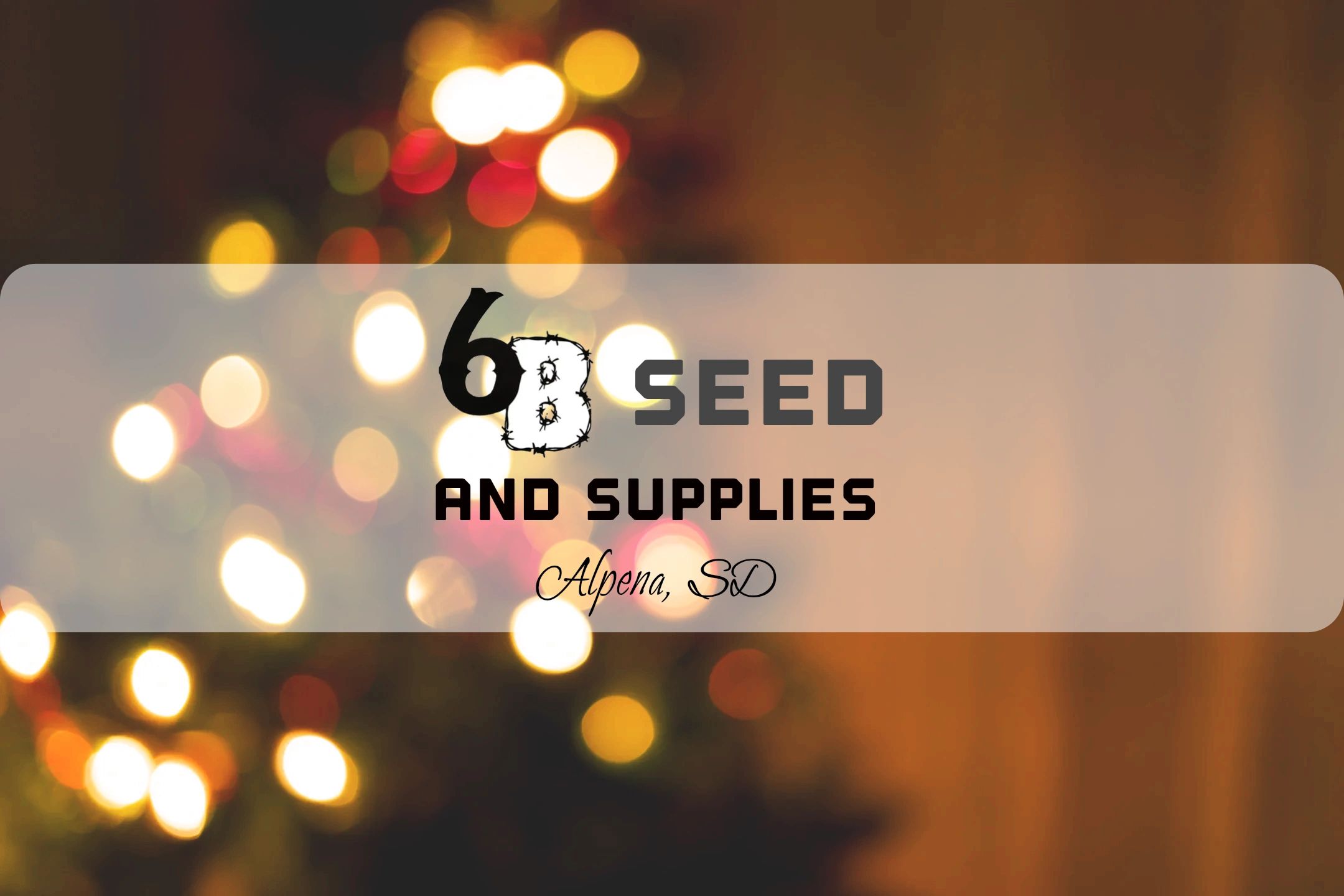 CHRISTMAS TREE SALES | 6B Seed and Supplies