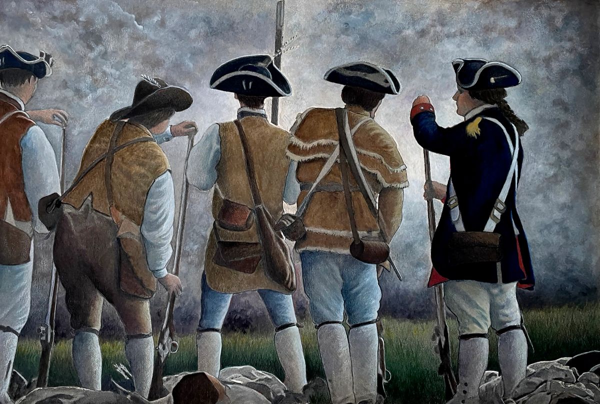 "Battle of Raft Swamp, 1781" by Nancy L. Rawlinson