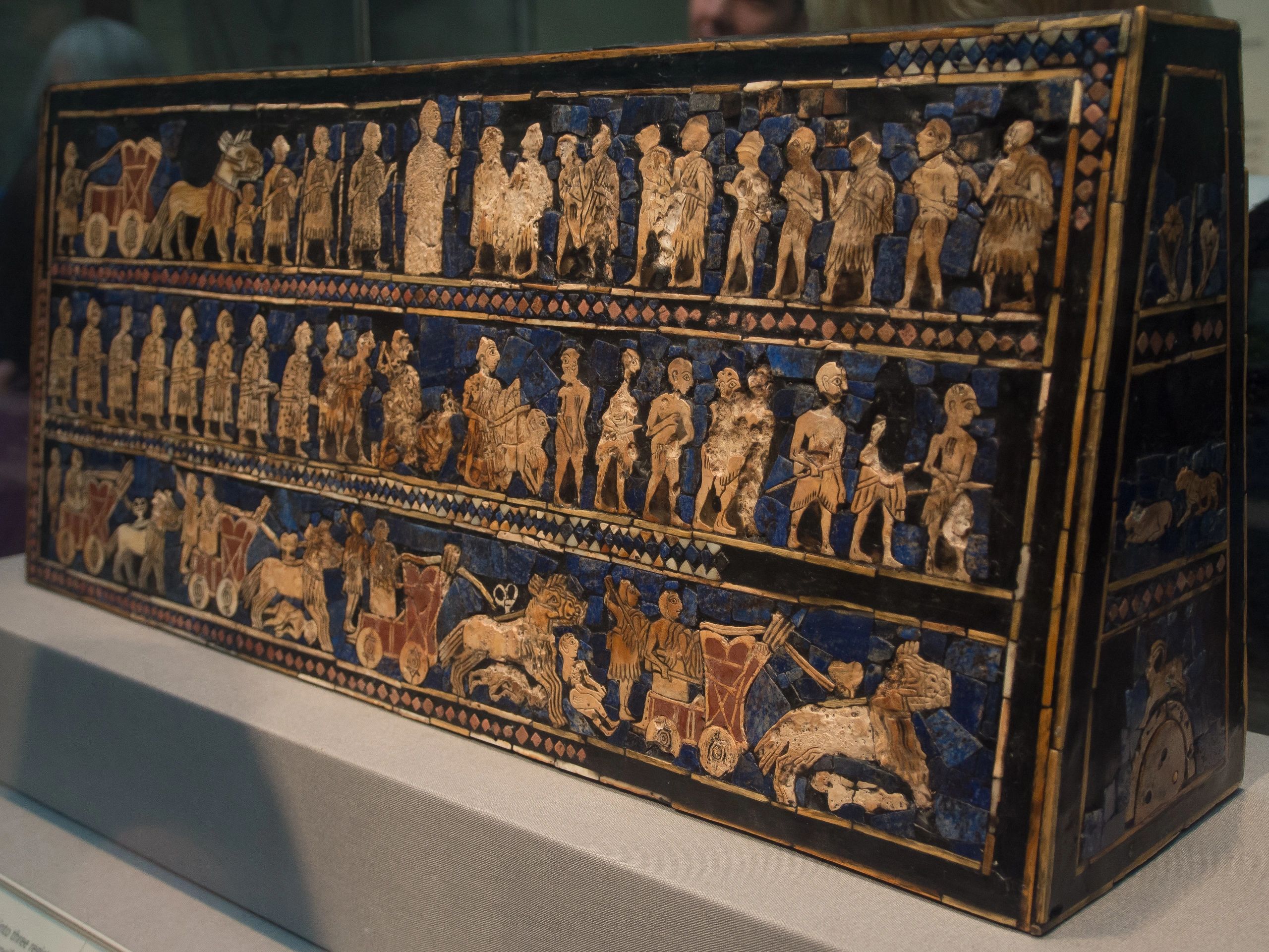 Sumerian Chariot With Flank Wheels