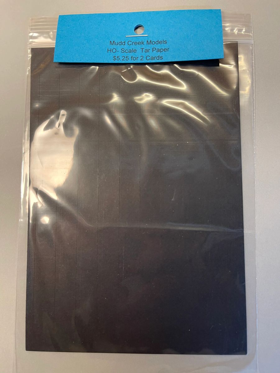HO Scale Tar Paper Roofing Two Sheets
