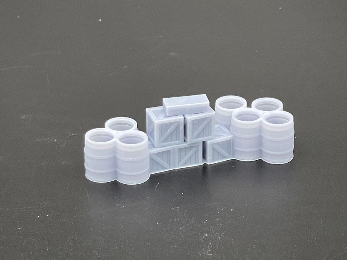 HO Scale Crates and Open Top Barrels DT-029HO-02