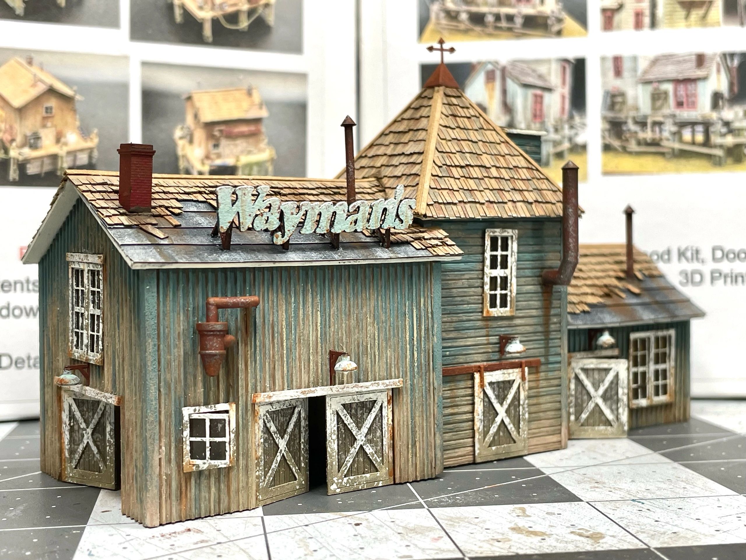Laser Cut Wood Structures - Mudd Creek Models