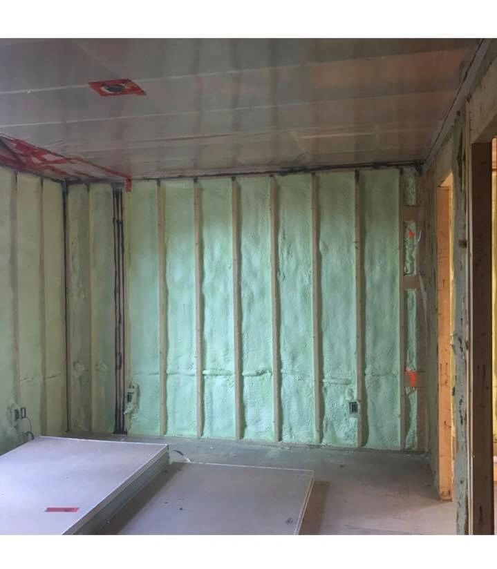 Image Wall Spray foam & drywall systems