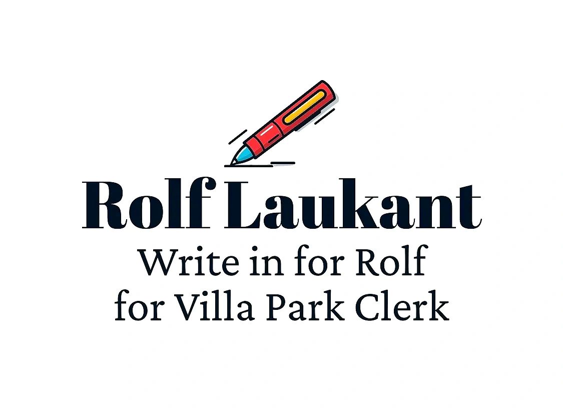 Write In for Rolf for Villa Park Clerk