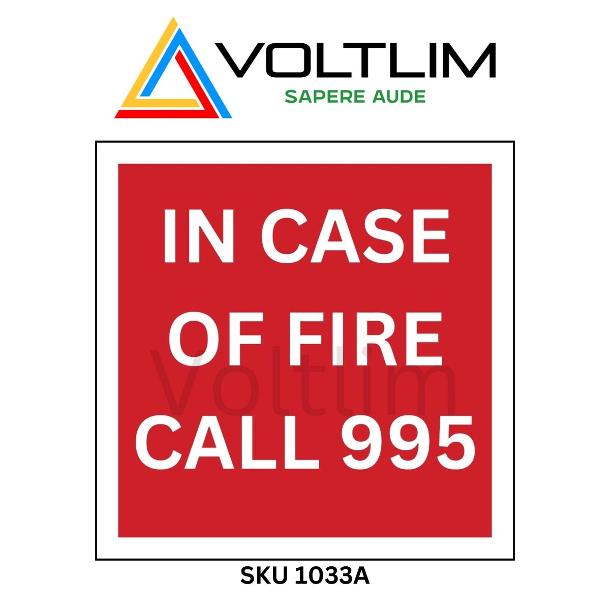 SCDF Fire Code 2023 In Case of Fire Call 995 Label Sticker 100mm x ...