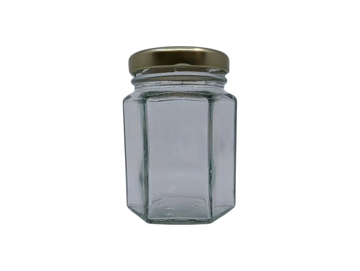 Hexagon Jar with Lids - 110ml/150grams