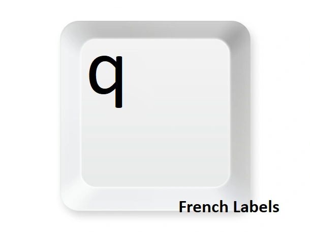 French Keyboard Labels
