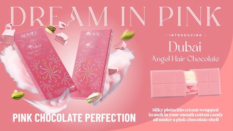 Royal Chocolatier (Dubai Pink Chocolate ) 40 Bars to a case (84 Cases ...