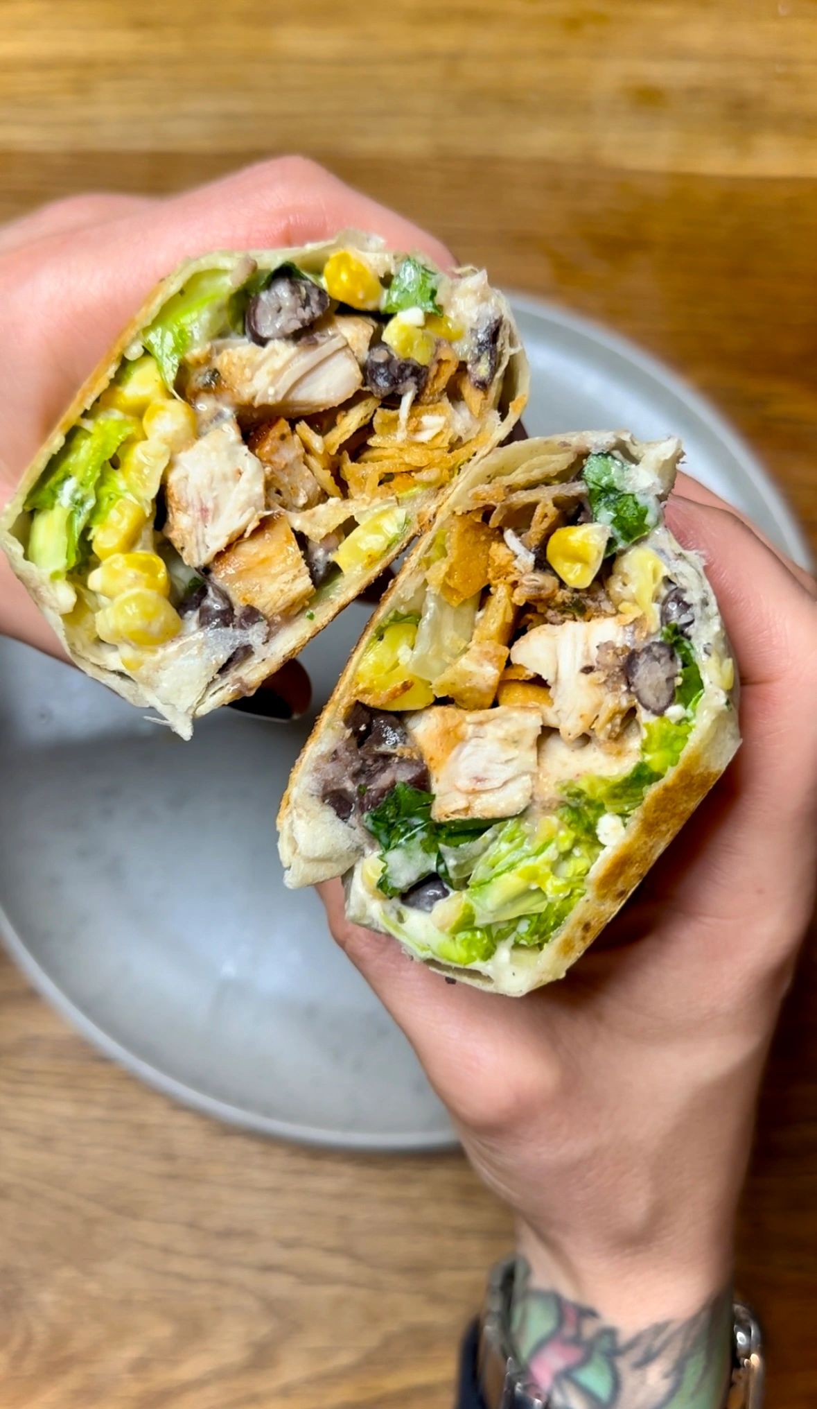Cilantro Lime Chicken Wrap