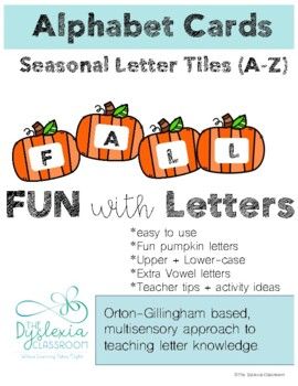 Printable Pumpkin Alphabet Letter Tiles