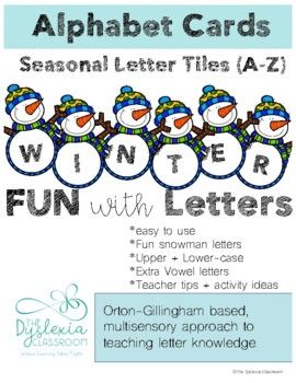 Printable Snowman Alphabet Letter Tiles