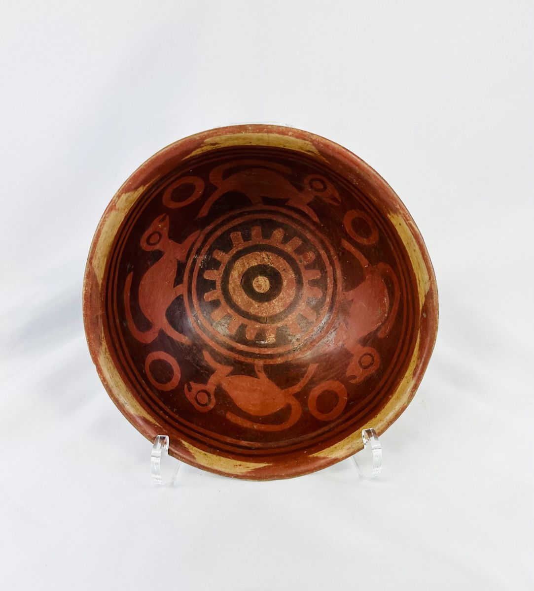 Narino Red Slip Pottery Footed Bowl | 800-1500 AD