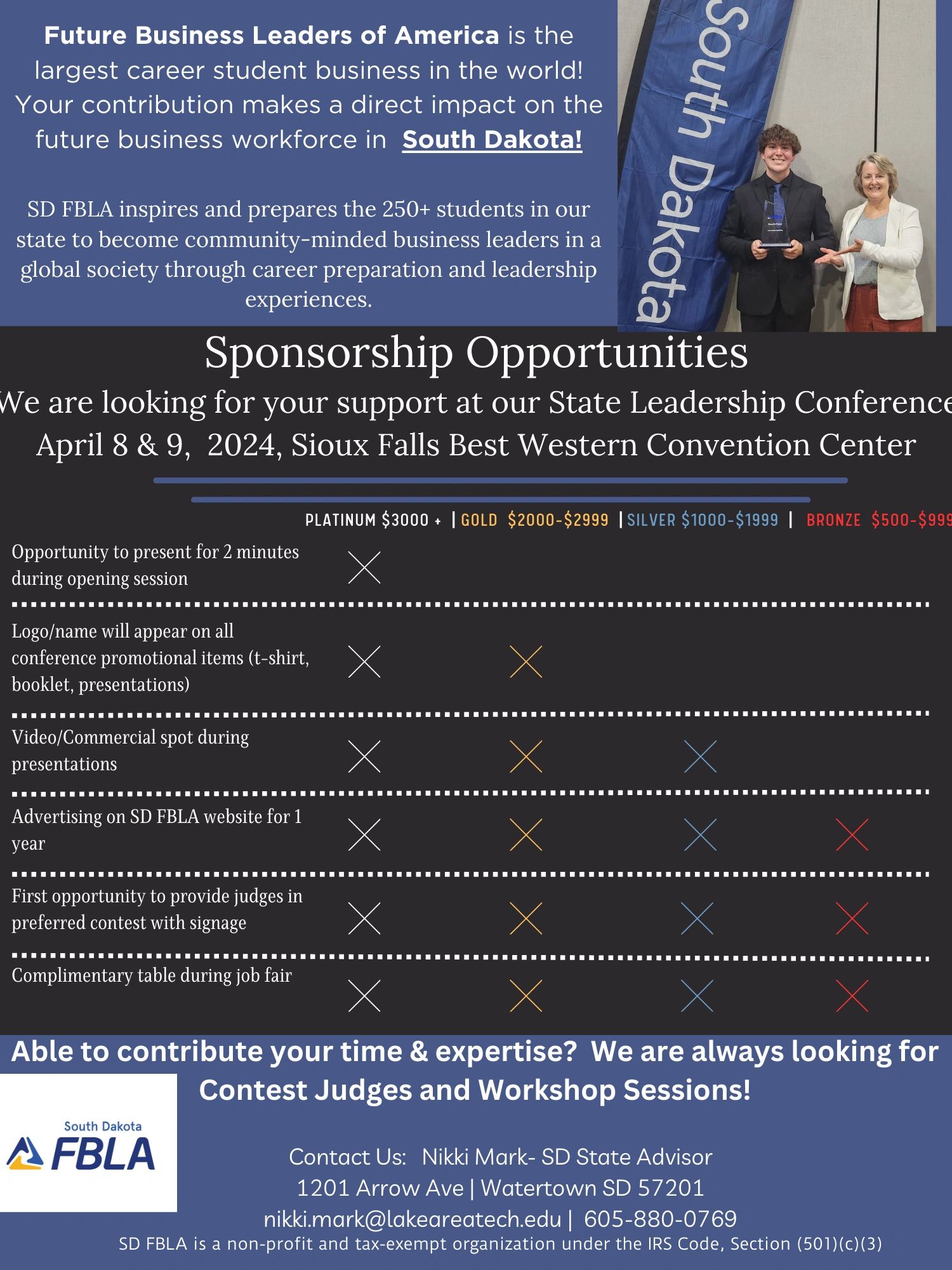 South Dakota Future Business Leaders of America Sponsorships | South ...