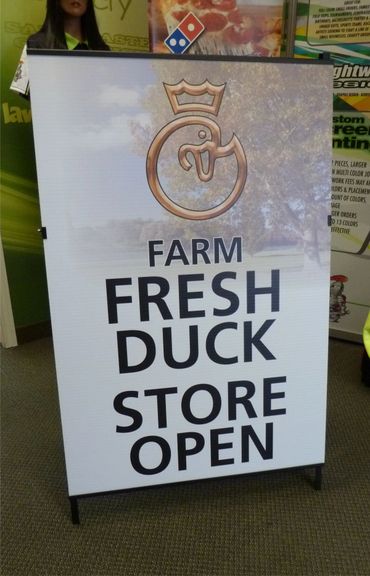 TEMPORARY SIGNS SAMPLES