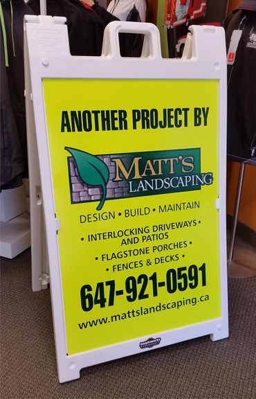 TEMPORARY SIGNS SAMPLES