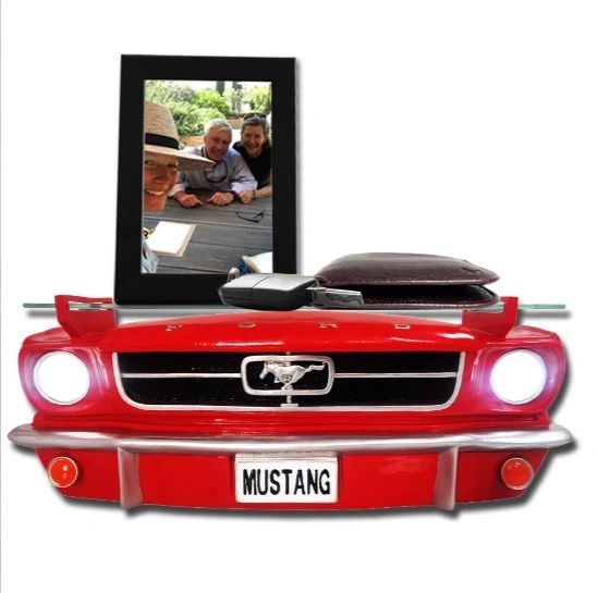 1964.5 Red Ford Mustang Front Bumper 3D Wall Shelf Front Bumper ...