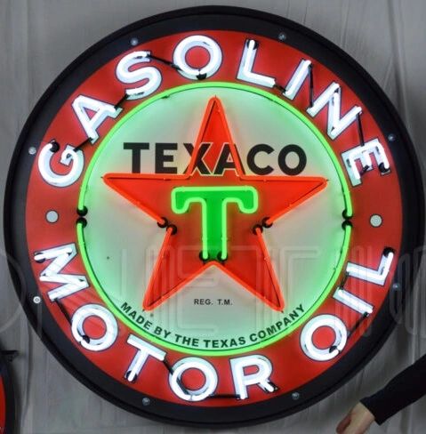 Neonetics 36" Texaco Gas Neon Sign in Steel Can - FREE U.S. SHIPPING ...