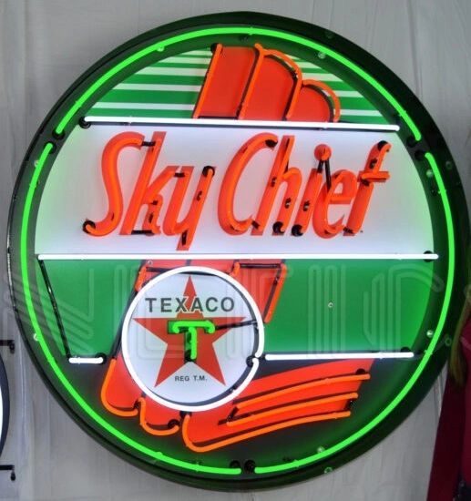 Neonetics Texaco Sky Chief Neon Sign in Steel Can - FREE U.S. SHIPPING ...