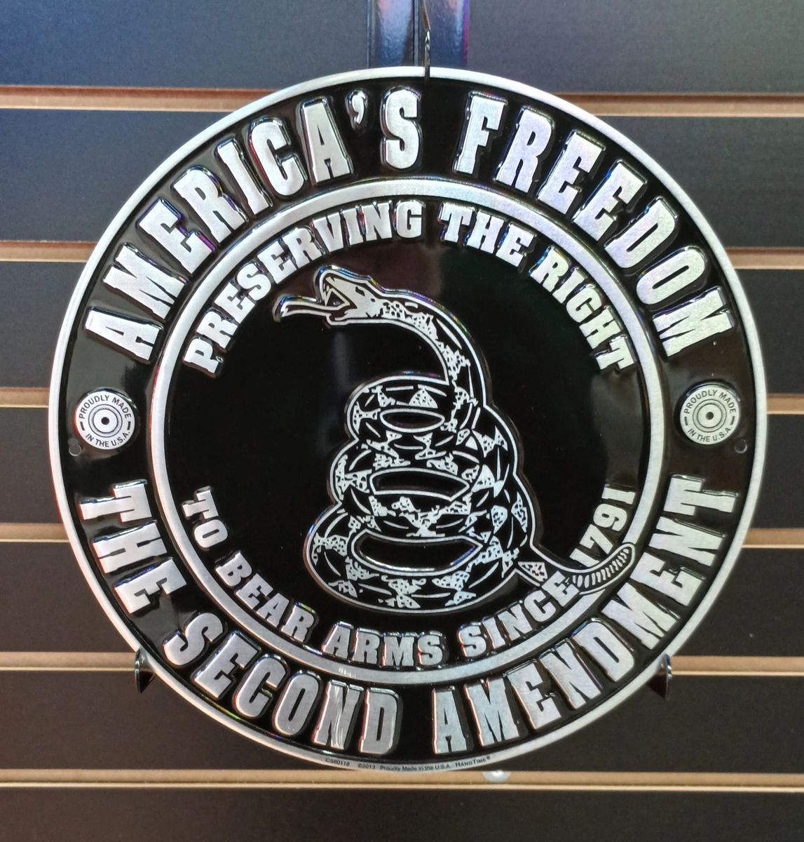 12" 2nd Amendment Sign Second Amendment Signs 2A Tin Signs