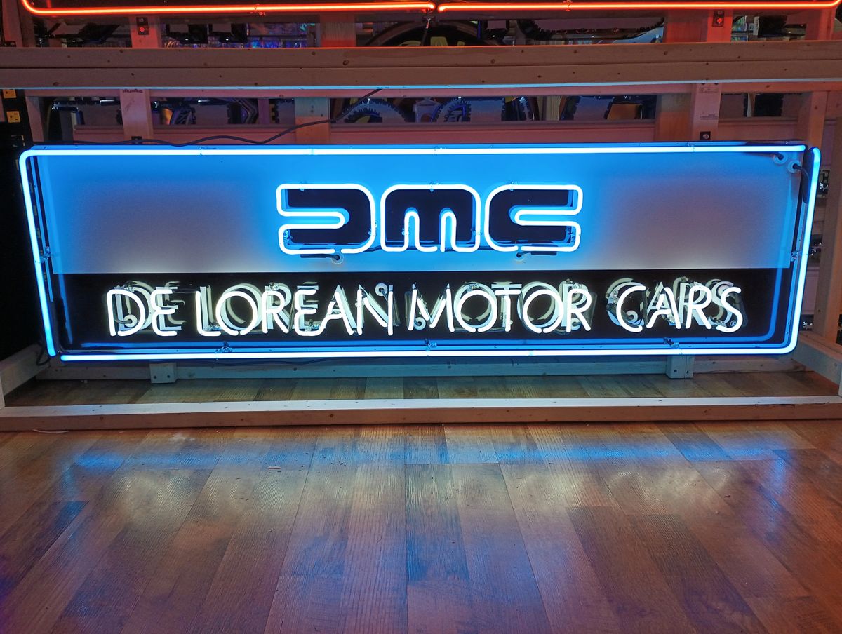 6 foot De Lorean Motor Cars Neon Sign DMC